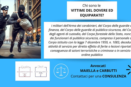 Vittime del dovere: normativa, benefici e equiparazione – guida completa